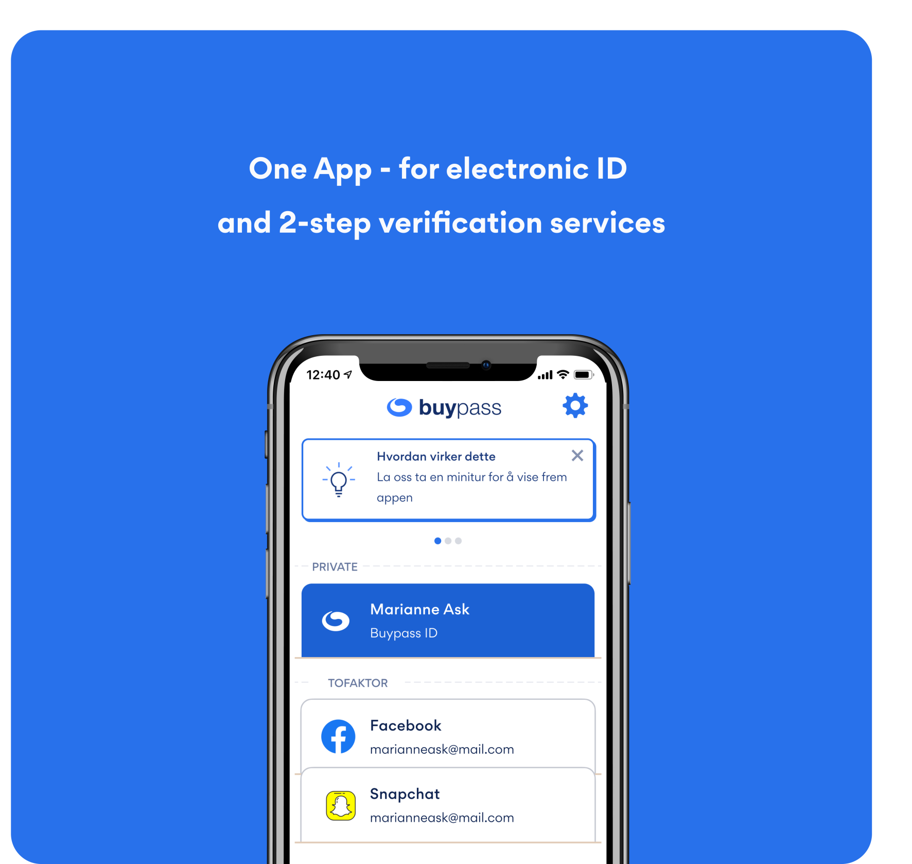 Buypass ID in mobile | Buypass.com